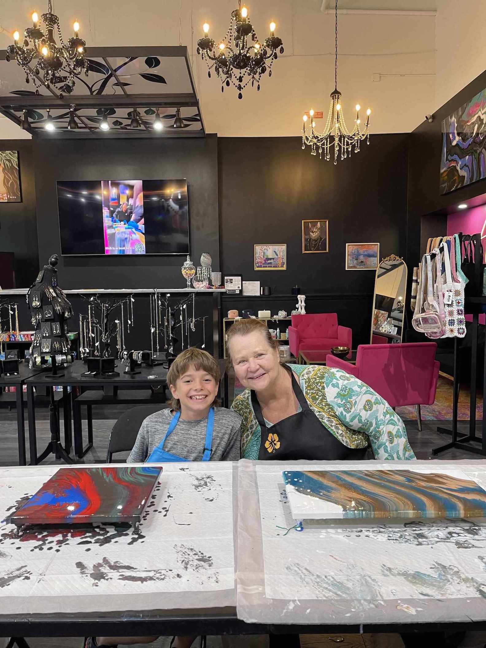 Hawaii Fluid Art Brookhaven | Birthday Parties - Confetti Jar